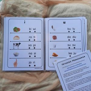 Jual Learning Sheet / Printable Worksheet Belajar Membaca Usia Pra Tk ...