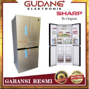 Jual LEMARI ES SHARP 4 PINTU SJ-IF51PG KULKAS SIDE BY SIDE SHARP SJ ...