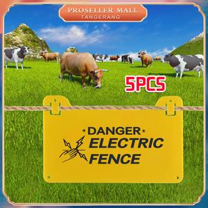 Jual 5PCS Listrik Warning Sign Board PVC Papan Peringatan Tegangan ...