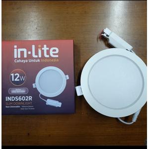 Jual downlight panel led panel inlite 12w 12 w inbow led plafon inlite ...