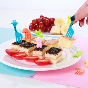 Jual (10 PCS) SET GARPU BENTO IMUT KARTUN GARFU BUAH KUE GARFU DESSERT ...