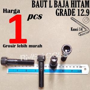 Jual Baut L Baja M16x70 Hitam Kunci L14 Grade 12.9 Socket Cap Screw M16 - Kota Tangerang Selatan ...