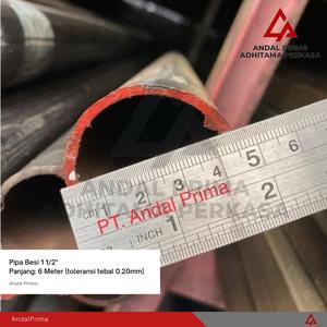 Jual Pipa Besi 1 1/2 Inch - Pipa Hitam 1 1/2" - Tebal 2.8mm - Jakarta ...