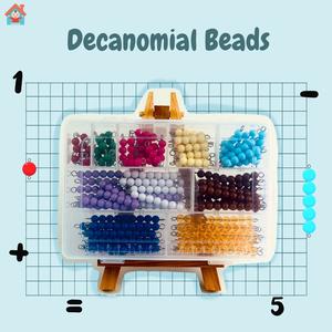 Jual Decanomial Beads Montessori Belajar Penjumlahan Pengurangan ...