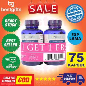 Jual WELLNESS OMEGA 3 1000 MG 1000MG FISH SALMON OIL - 75 KAPSUL ...