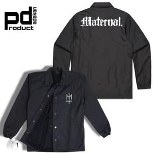 Jual Jaket Maternal Disaster Logo Windbreaker Jacket Hitam Parasut ...