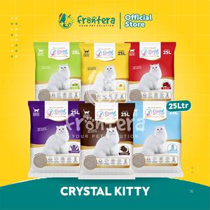 Jual CRYSTAL KITTY PASIR KUCING GUMPAL WANGI BENTONITE 25 Liter Cat ...