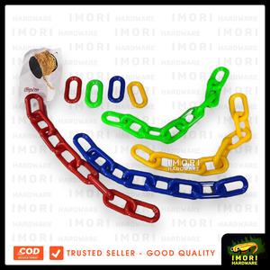 Jual Rantai plastik 9mm x 30 meter merah kuning biru hijau im - Biru ...