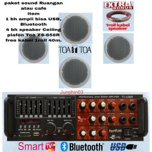 Jual paket sound Ruangan, cafe speaker Ceiling plafon Toa 4 Unit - Kota ...