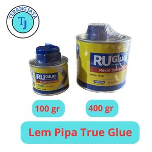 Jual Lem Fitting Pipa PVC True Glue Kaleng - Rucika pralon - 100 gram ...