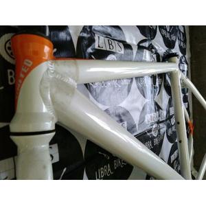 Jual Satu Set Frame Fork Fixie United Evolution Gen 2 Alloy 7005 Putih ...