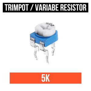 Jual Resistor Trimpot 5K 502 Kilo Ohm Trimmer Potensiometer 5000 ...
