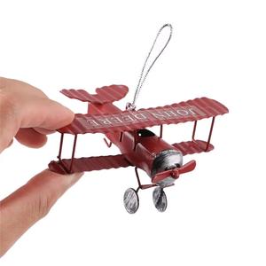 Jual Vintage Biplane Small Aircraft Model Wrought Iron Tin Plane - Kota ...
