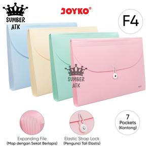 Jual UI880 Expanding File Map Harmonika Joyko EF-8F4 Pastel Color 7 ...