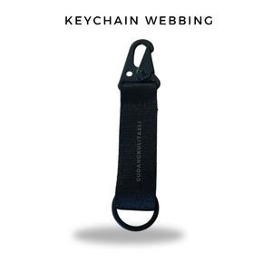 Jual Keychain Webbing Simpel Hitam Nylon Tebal Gantungan Kunci Motor ...