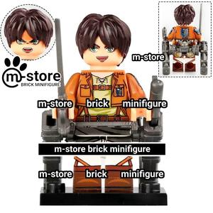 Jual brick attack on titan eren yeager eren jaeger mini toy figure ...