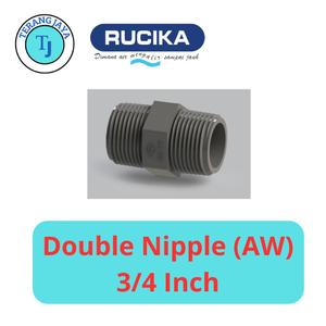 Jual DOUBLE NIPPLE (AW) 3/4" INCH RUCIKA PVC - NEPEL TEBAL PIPA PVC - Kota Palembang ...