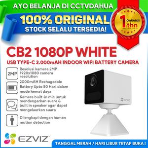 Promo EZVIZ CB2 1080P WHITE USB TYPE-C 2.000MAH INDOOR WIFI BATTERY ...
