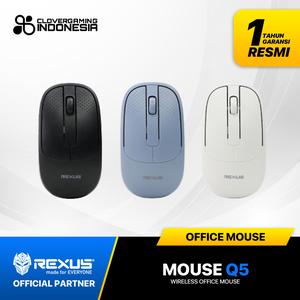 Jual Rexus Q5 Silent Click - Mouse Wireless Office Q-5 - White - Kota ...