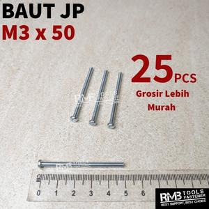 Jual Baut JP M3x50 Panjang 5cm Putih Galvanis M3 / Sekrup Skrup JP M3 - Kota Tangerang Selatan ...