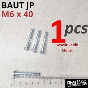 Jual Baut JP M6x40 Panjang 4cm Putih Galvanis M6 / Sekrup Skrup JP M6 - Kota Tangerang Selatan ...