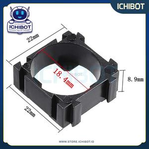 Jual 18650 lithium battery 1 bracket socket holder pack baterai 1x1 ...