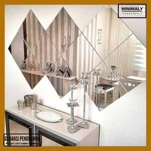 Promo Cermin Dinding Tempel 25x25cm (CERMIN ASLI) Cermin Dinding ...