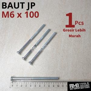 Jual Baut JP M6x100 Panjang 10cm Putih Galvanis M6 / Sekrup Skrup JP M6 - Kota Tangerang Selatan ...