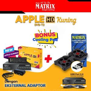 Jual STB MATRIX APPLE DVBT2 KUNING HD + FREE COOLING PAD - Jakarta ...