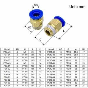 Jual FITING LURUS PNEUMATIK UNTUK SELANG 4MM DRAT M5 TYPE MPC 04-M5 ...