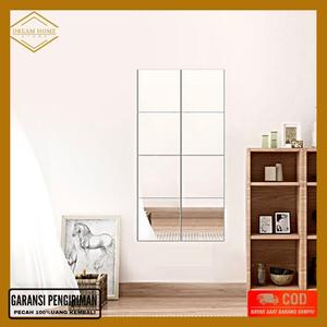 Promo Cermin tempel dinding (100% CERMIN ASLI) Kaca dinding Cermin ...