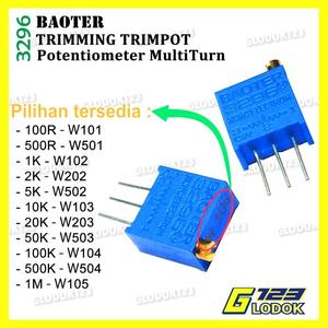 Jual Potensiometer Potentiometer Trimpot Trimmer Presisi Multiturn VR ...