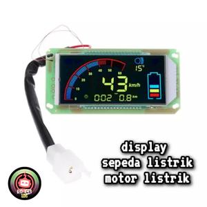 Jual display speedometer sepeda listrik motor listrik indikator baterai ...
