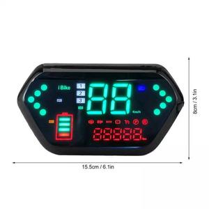 Jual Display speedometer ibike LED sepeda listrik motor listrik 48v 60v ...