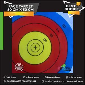 Jual FACE TARGET PANAHAN UKURAN 50 X 50 - PRINT TARGET PANAHAN ...