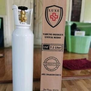 Jual Tabung Oksigen 1m3 Pure Air + isi Full / Tabung oksigen merek Pure ...