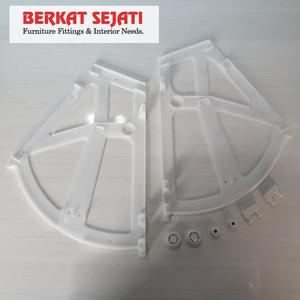 Jual Bracket Fitting Engsel Lemari Rak Sepatu Putar 2 Susun Plastik ...