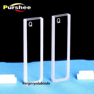 Jual Quartz Cuvette 1mm Lightpath Cuvettes Cell Spectrometer 1 box isi ...