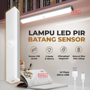 Jual Lampu Baca Tempel Magnetic LED Sensor Gerak Lampu Dinding Lemari ...