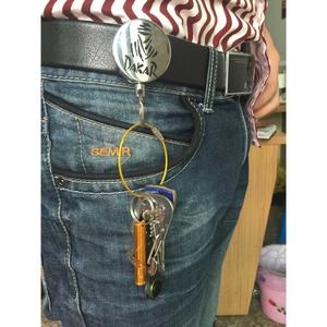 Jual Tali Besi Carabiner Wire Rope Metal Stainless Steel Key Chain ...