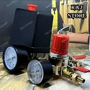 Jual Otomatis Angin kompresor Pressure Switch Valve Regulator Gauge ...