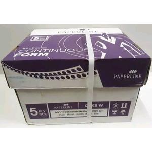 Jual KERTAS CONTINUOUS FORM PAPERLINE 5 PLY HVS UKURAN KWARTO A4 FULL ...
