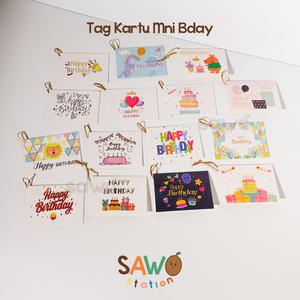 Jual Hang Tag Kartu Birthday Gold Natal Ucapan Card Ulang Tahun Ucapan ...