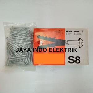 Jual Fisher S8 + Sekrup @100set / Fiser S8 / Fisher S8 Tapping Fisher ...