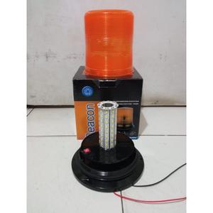 Jual Lampu Rotary Warning Light 12v-48v Amber Plat Besi Universal Alat ...