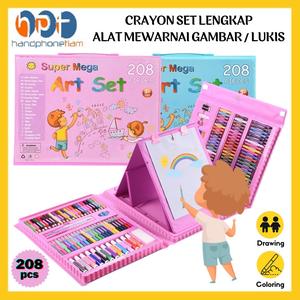 Jual Crayon Set 208 Pcs Pensil Warna Krayon Oil-Pastel Anak | Alat ...