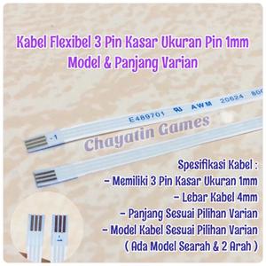 Jual Kabel Flexibel 3 Pin Kasar Model & Panjang Varian Ukuran Pin 1mm ...