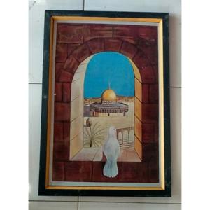 Jual Lukisan Cetak Masjid Al Aqsha Palestina Plus Bingkai Ukuran 65×45 ...