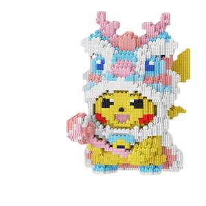 Jual Pokemon Series New Pikachu Small Particle Building Blocks For ...