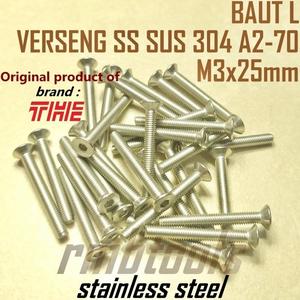 Jual Baut JF Kunci L M3 x 25 Stainless 304 Verseng Countersunk A2-70 M3 - Kota Tangerang Selatan ...